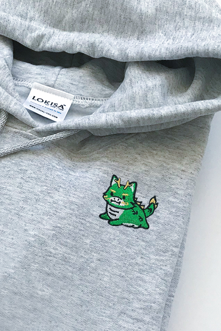 Chubby Tubby Jade Dragon Embroidered Hoodie – Visual You