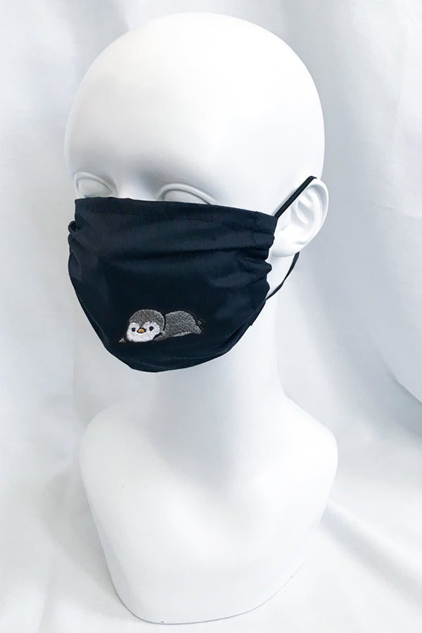 Embroidered Penguin Face Mask – Visual You
